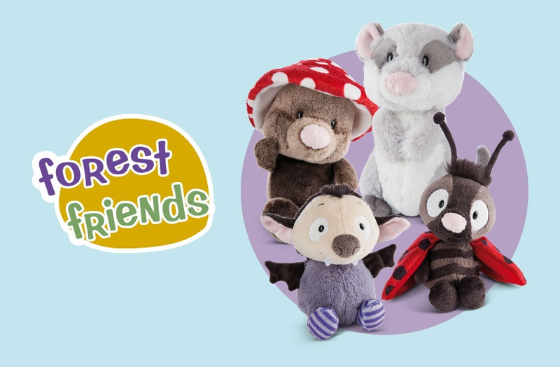NICI Forest Friends Oda Otter & Odalina Cushion | nici.co.uk