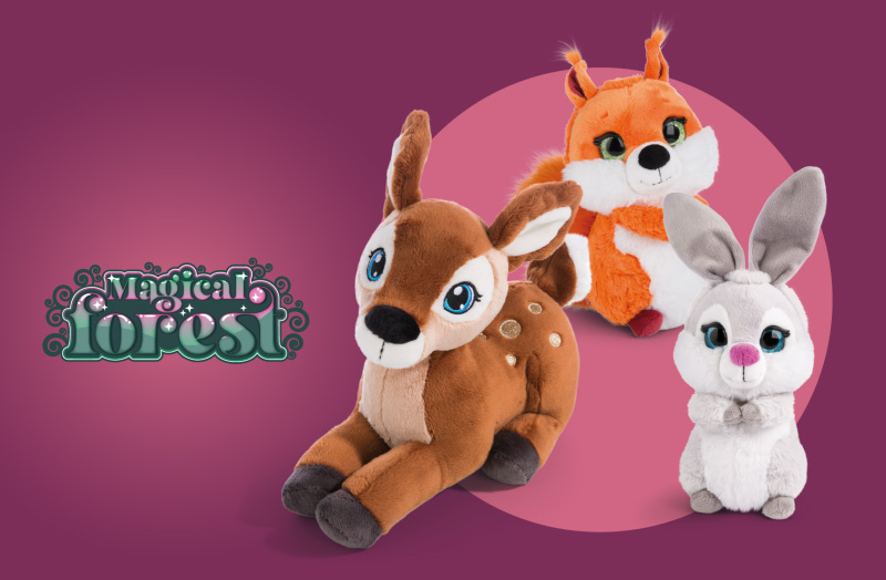 NICI Magical Forest Fluffy Fynn Rabbit Keyring | nici.co.uk