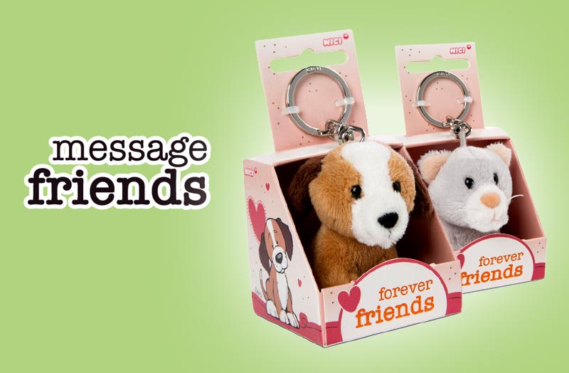 NICI Forever Friends Dog Keyring | nici.co.uk