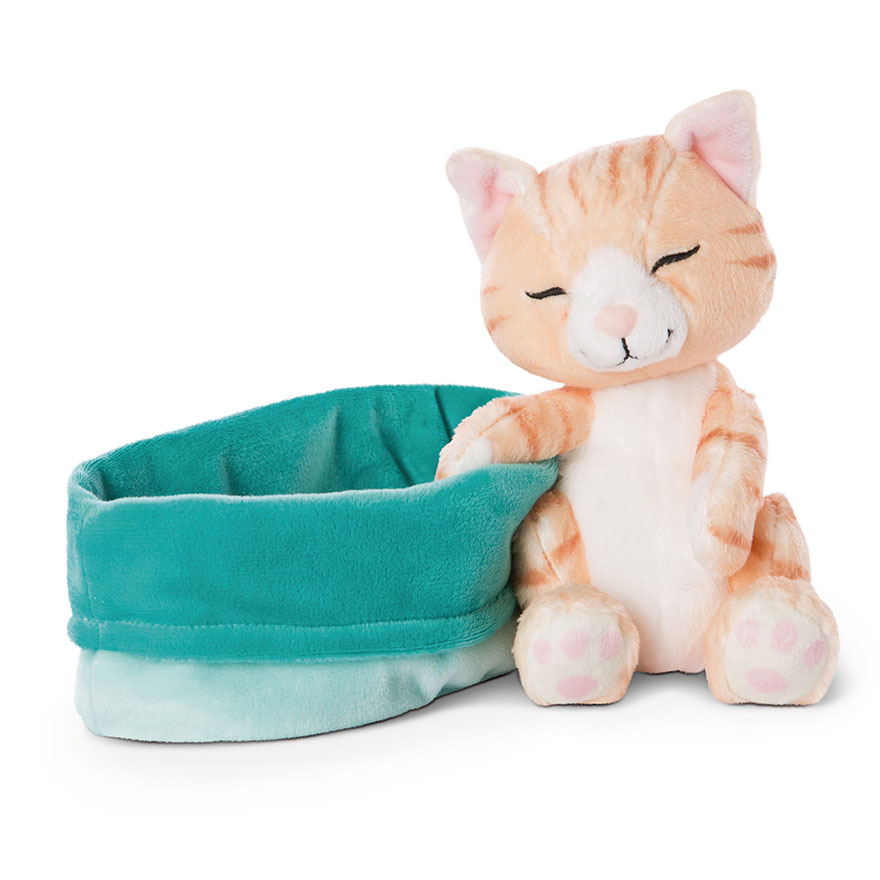 NICI Sleeping Pets Butterscotch Tabby Cat | nici.co.uk
