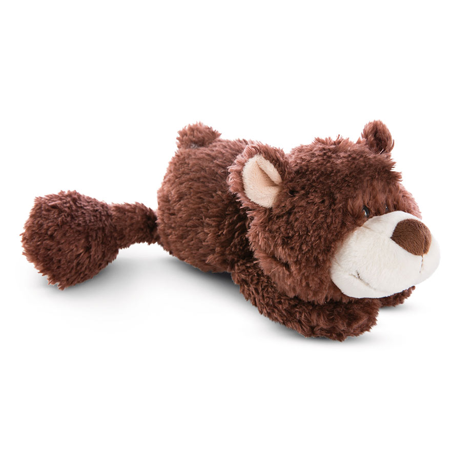 NICI Classic Malo Chocolate Bear Lying | nici.co.uk