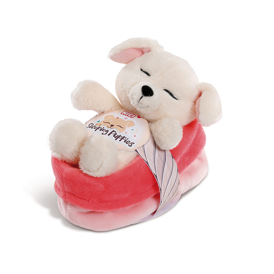 NICI Sleeping Pets Cream Dog | nici.co.uk