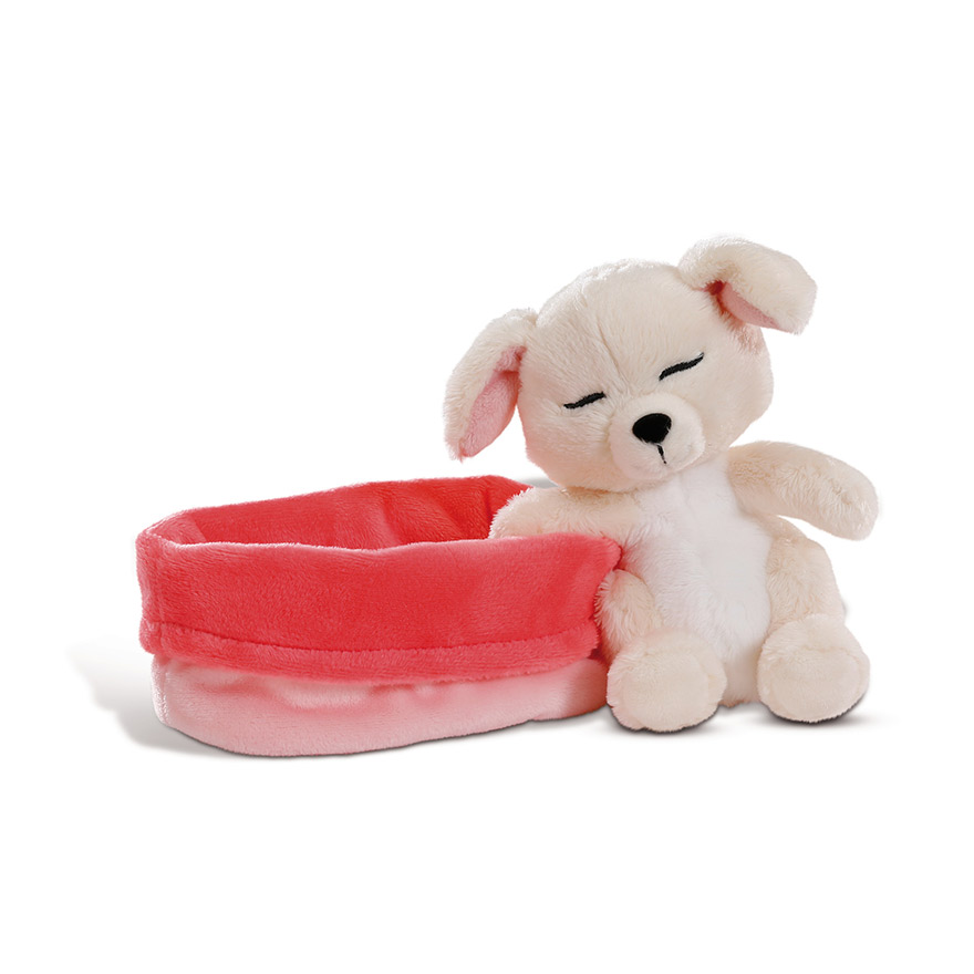 NICI Sleeping Pets Cream Dog | nici.co.uk
