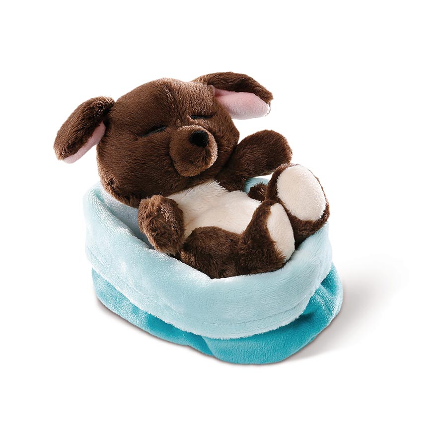 NICI Sleeping Pets Chocolate Dog | nici.co.uk