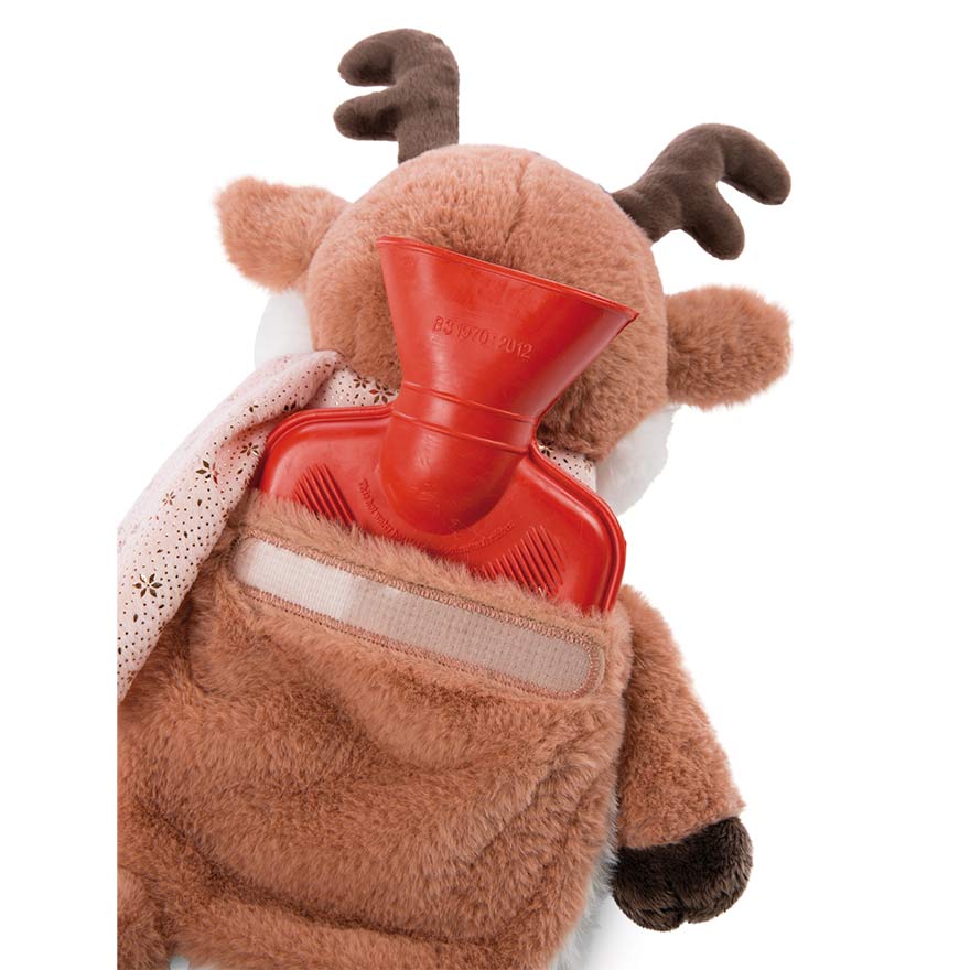 NICI Winter Friends Jonte Reindeer Hot Water Bottle | nici.co.uk