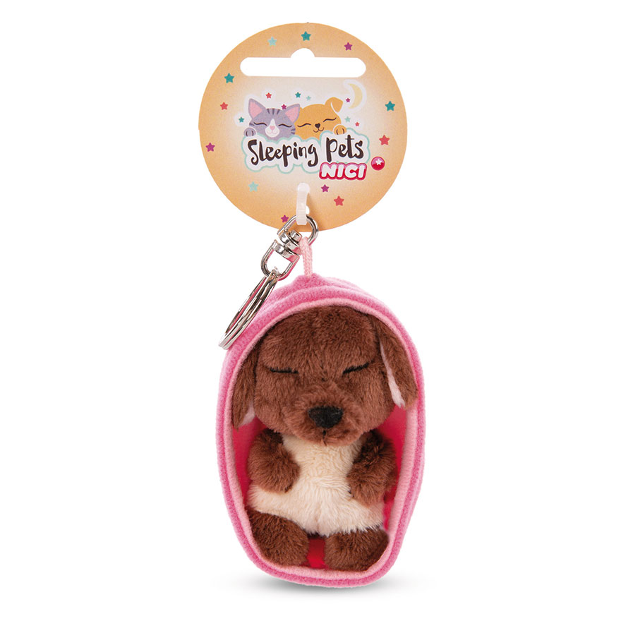 NICI Sleeping Pets Chocolate Dog | nici.co.uk