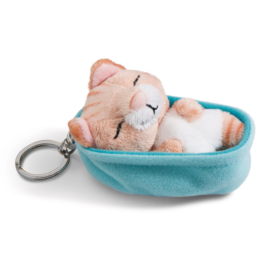 NICI Sleeping Pets Grey Tabby Cat | nici.co.uk