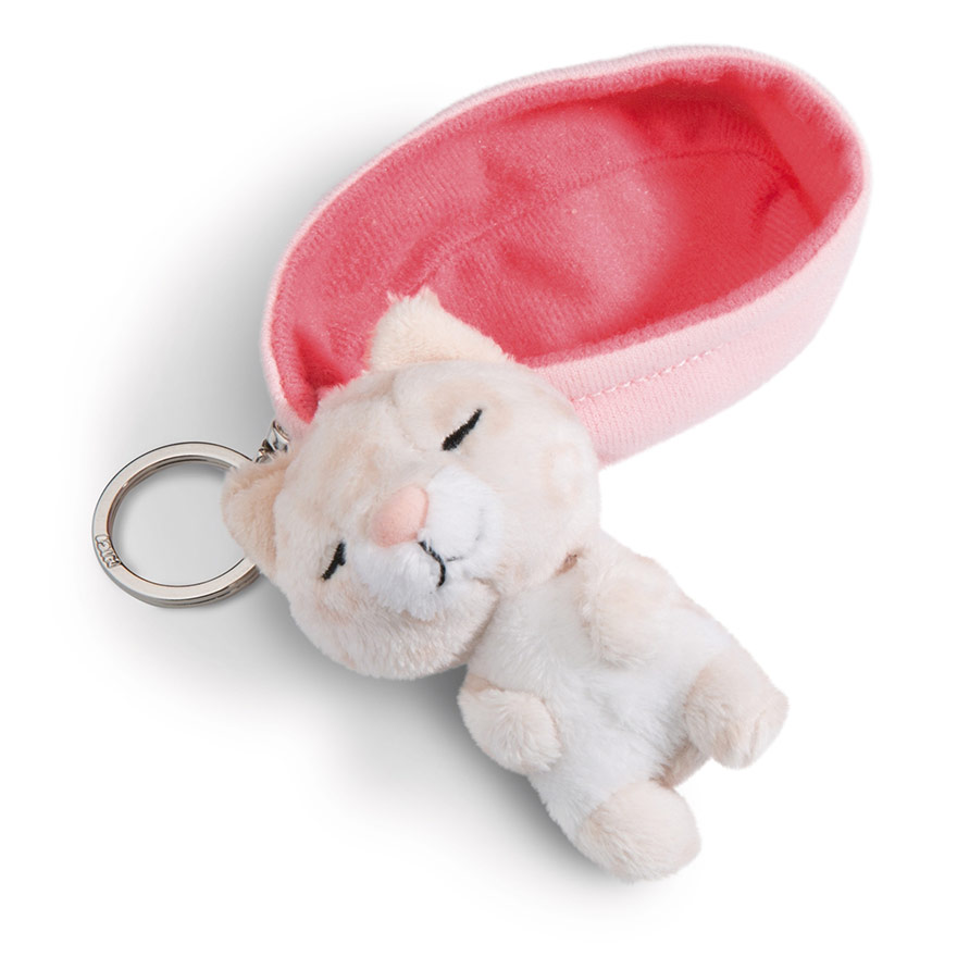 NICI Sleeping Pets Siamese Cat Keyring | nici.co.uk