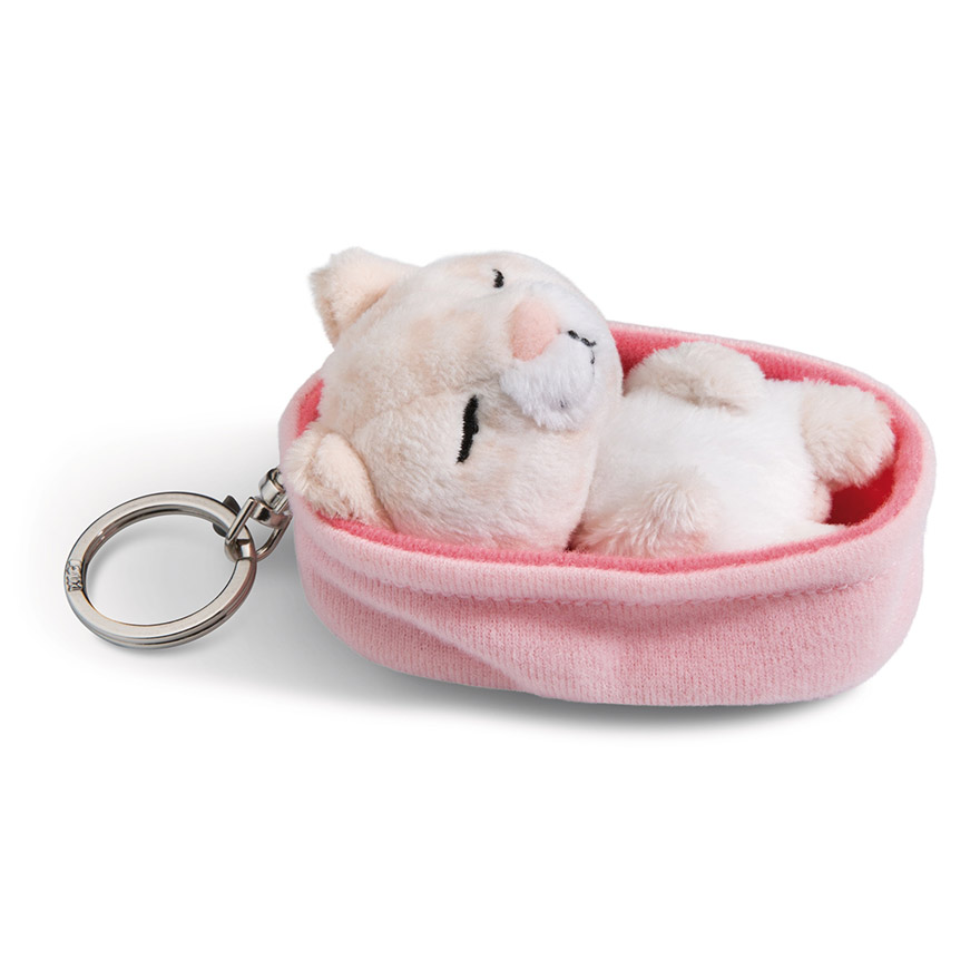NICI Sleeping Pets Siamese Cat Keyring | nici.co.uk