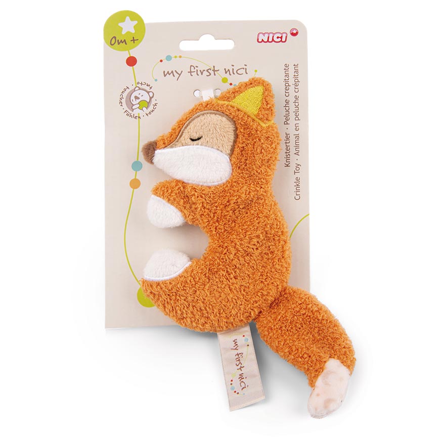 My First NICI Finni Fox Crinkle Toy | nici.co.uk