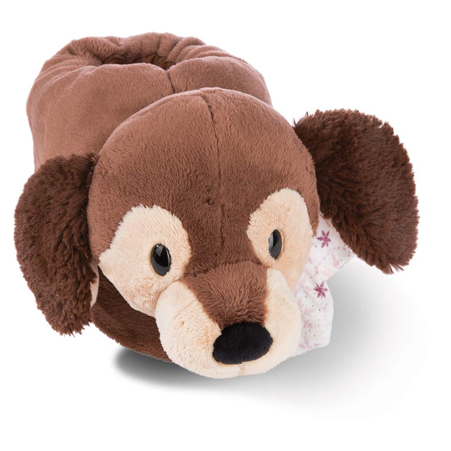 NICI Cosy Winter Skida Dachshund Slippers | nici.co.uk