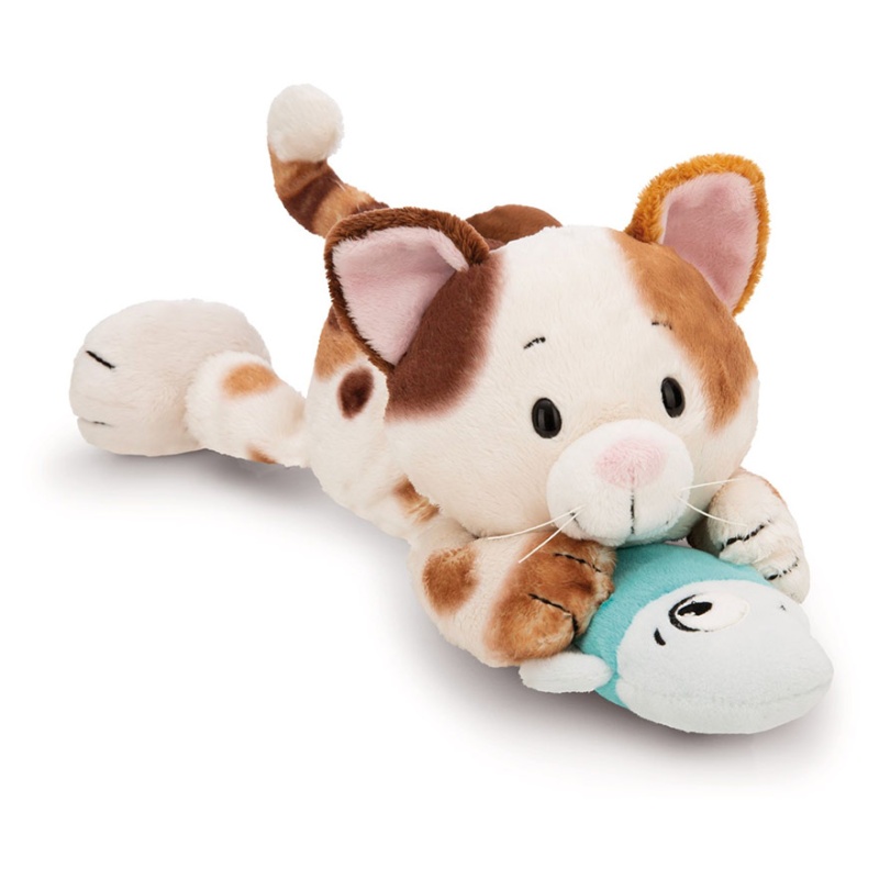 NICI Homies Calico Cat with Fish | nici.co.uk