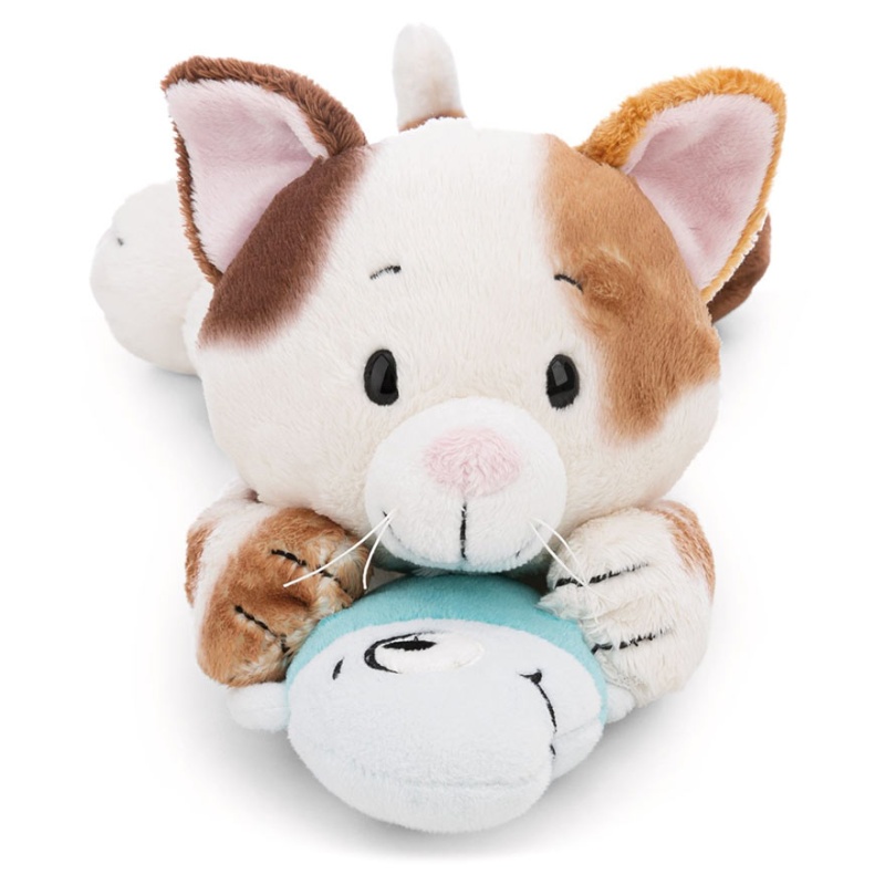 NICI Homies Calico Cat with Fish | nici.co.uk