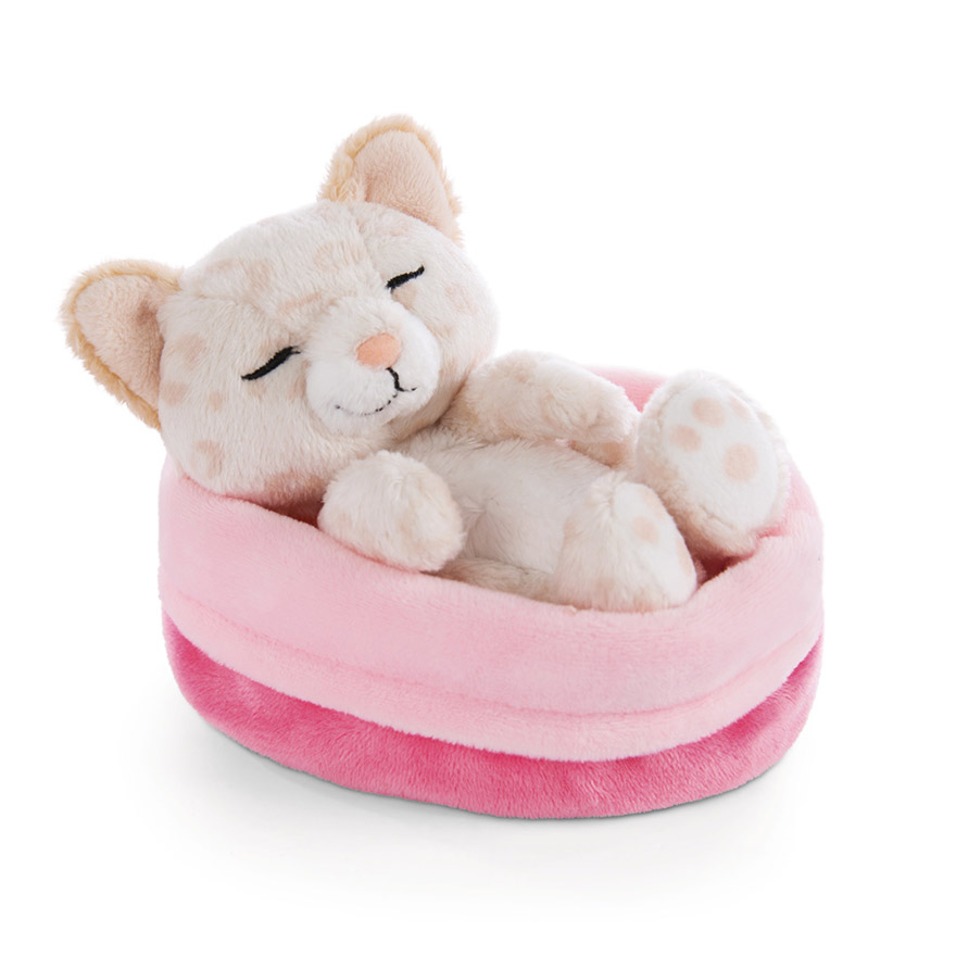 NICI Sleeping Pets Leopard Print Cat | nici.co.uk