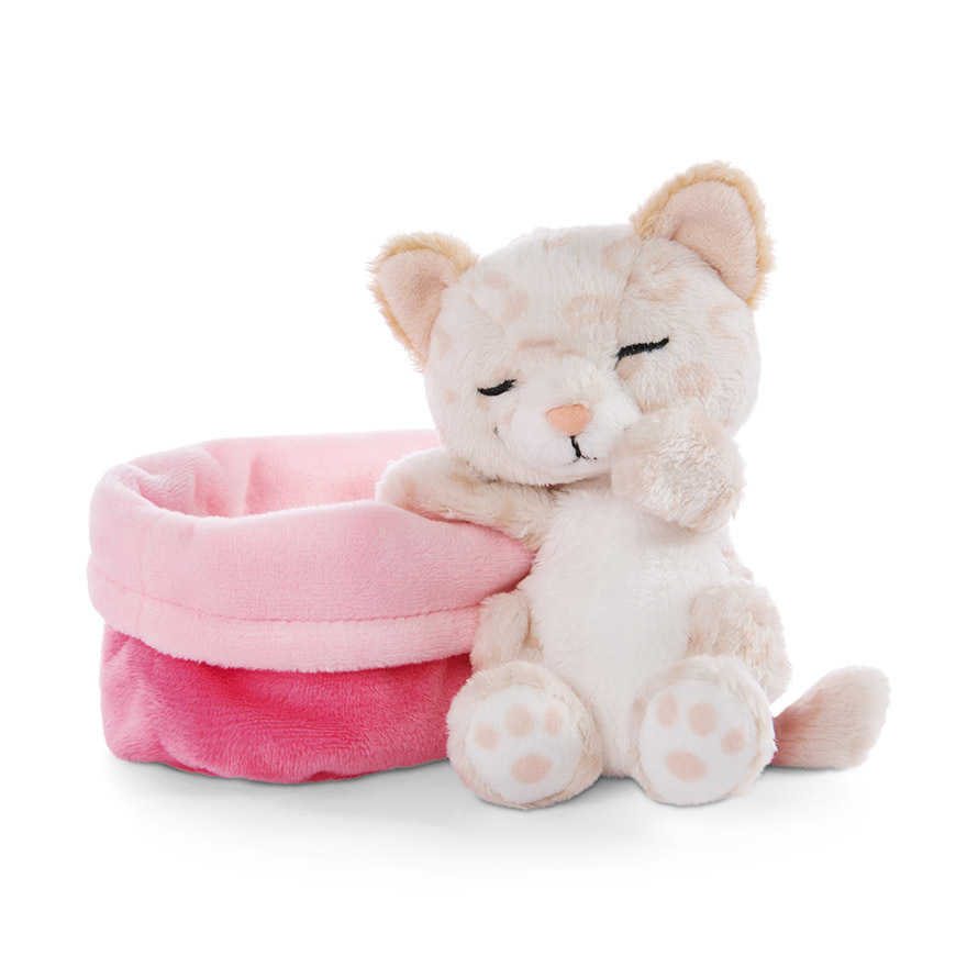 NICI Sleeping Pets Leopard Print Cat | nici.co.uk