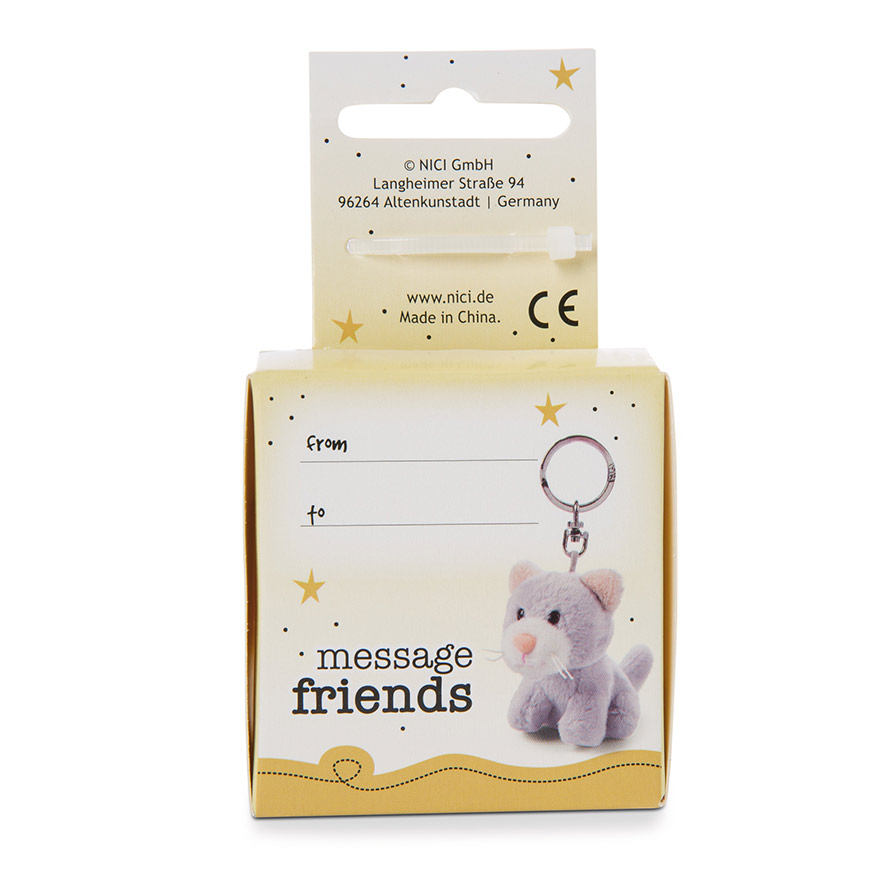 NICI Happy Birthday Cat Keyring | nici.co.uk