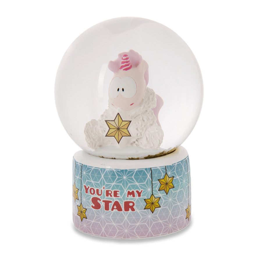 NICI Theodor & Friends Unicorn Snow Globe | nici.co.uk