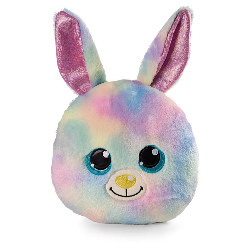 NICI GLUBSCHIS Rainbow Candy Bunny Cushion | nici.co.uk