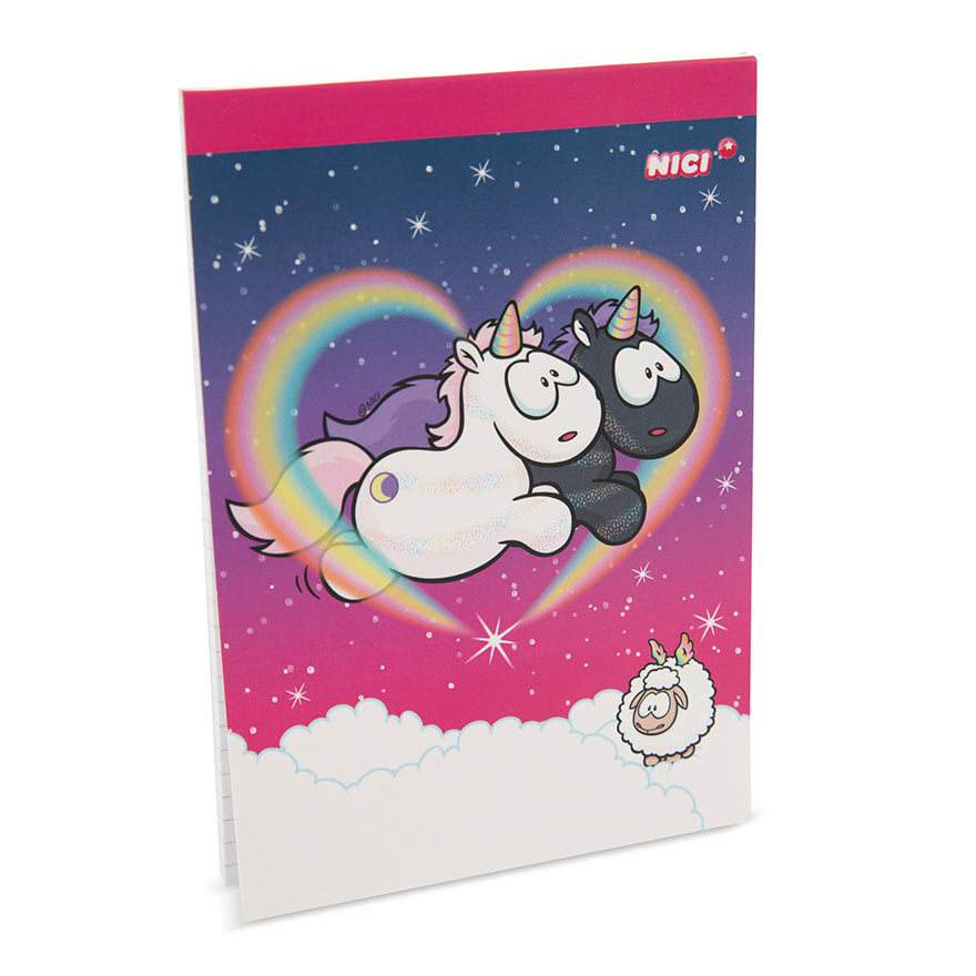 NICI Theodor & Friends Unicorn A6 Notepad | nici.co.uk