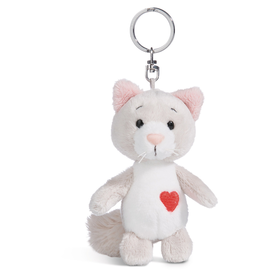 NICI Love Classic Fluffy Love Cat Keyring | nici.co.uk NICI Love Classic Fluffy Love Cat Keyring | nici.co.uk