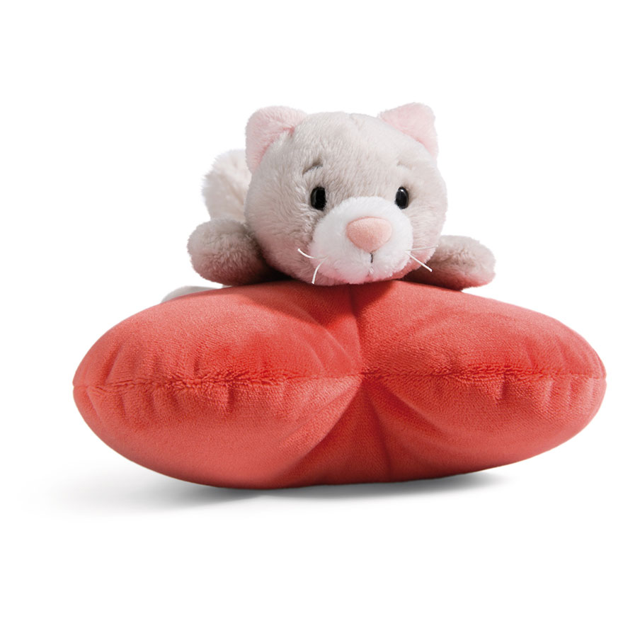NICI Love Classic Fluffy Love Cat Lying | nici.co.uk