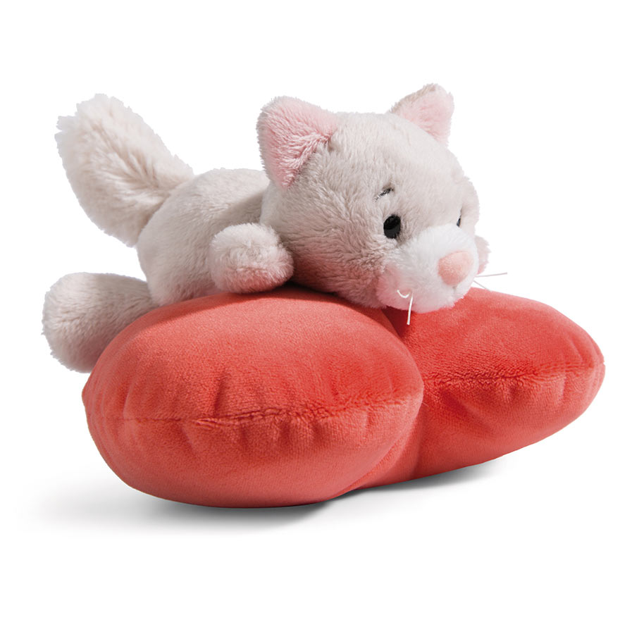 NICI Love Classic Fluffy Love Cat Lying | nici.co.uk