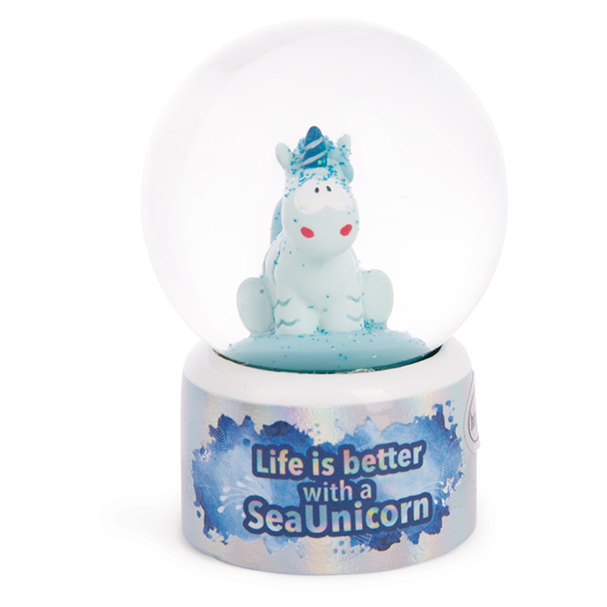 NICI Theodor & Friends Aquario Sea Unicorn Snow Globe | nici.co.uk
