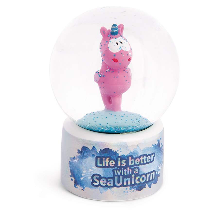 NICI Theodor & Friends Laguna Rainbow Seahorse Snow Globe | nici.co.uk