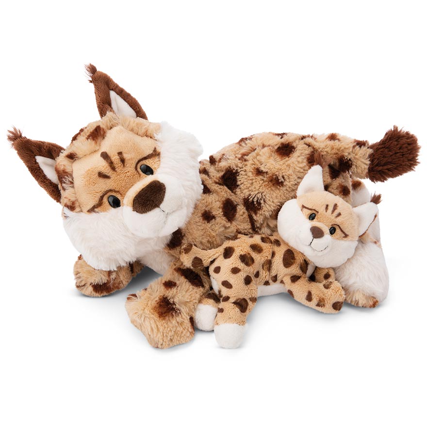 NICI Wild Friends Lyka Lynx Mummy & Baby | nici.co.uk