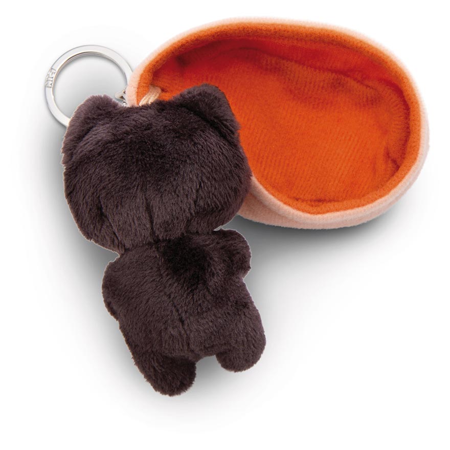 NICI Sleeping Pets Black Cat Keyring | nici.co.uk
