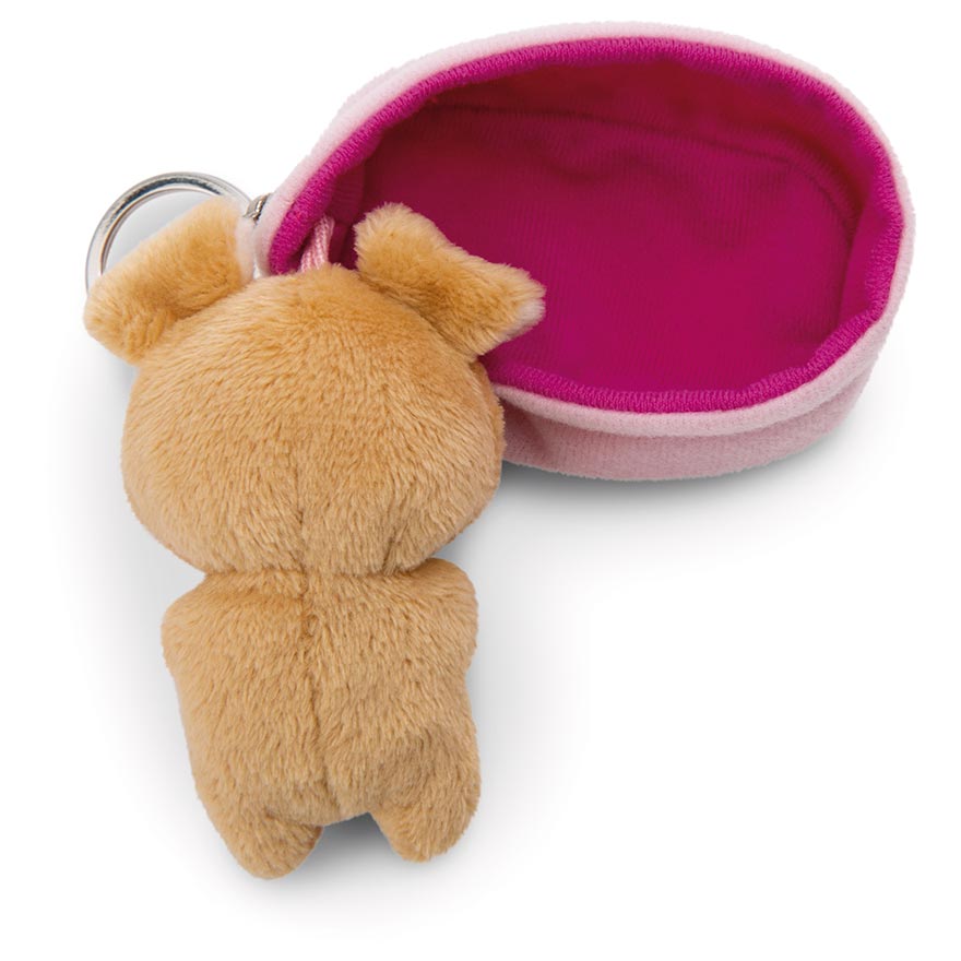 NICI Sleeping Pets Light Brown Dog Keyring | nici.co.uk