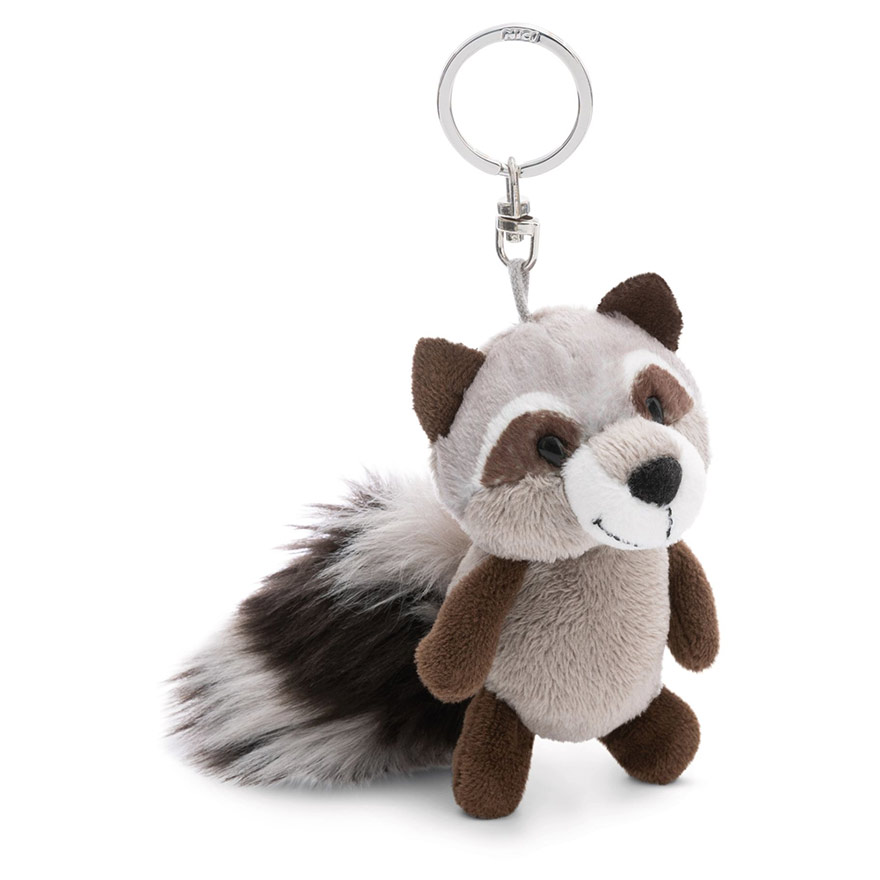 NICI Dreamy Winter Lenno Raccoon Keyring | nici.co.uk