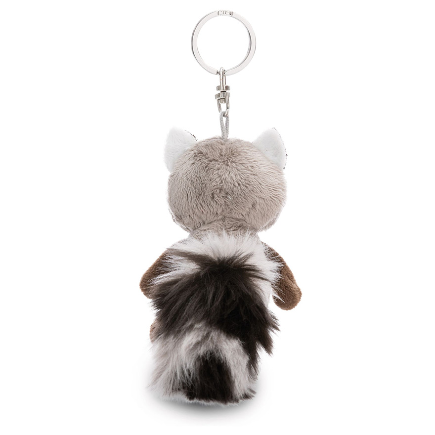 NICI Dreamy Winter Lenno Raccoon Keyring | nici.co.uk
