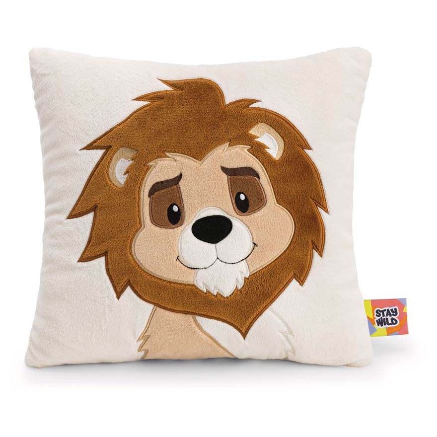 NICI Wild Friends King Kimari Lion Cushion | nici.co.uk